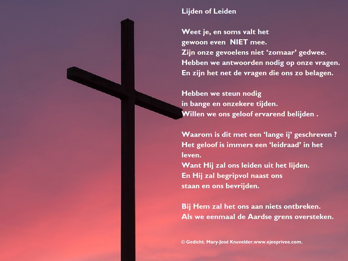 Gedicht. Lijden of leiden – EmJeePrivee
